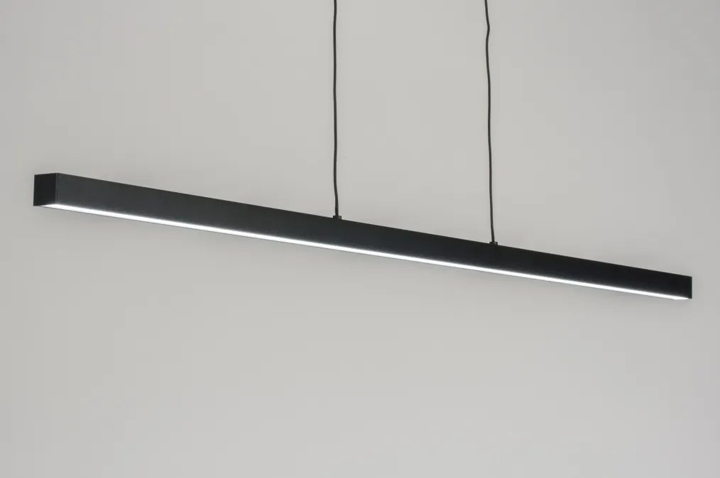 Závěsné designové černé LED svítidlo nad stůl Corciano L Black