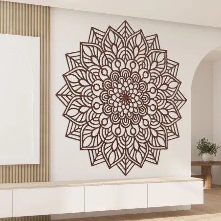 Dřevěná mandala na zeď harmonická energie I SENTOP PR0319-A