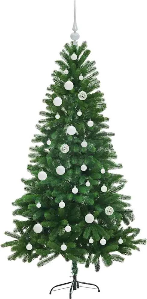Vánoční stromeček s 150 LED diodami s stojanem Zelená 150 cm PE 3396321