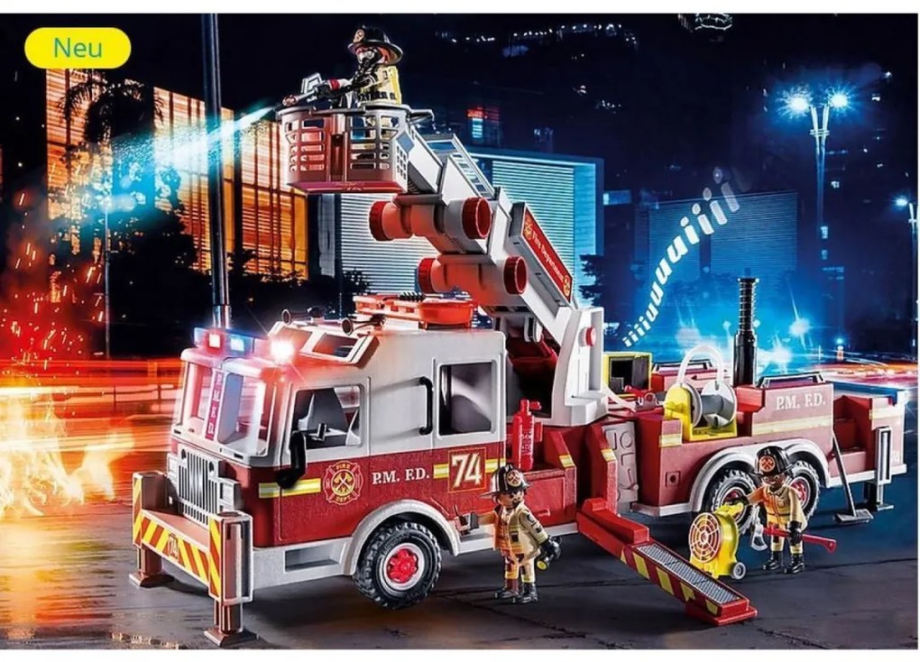 Playmobil Playmobil 70935 Hasičské auto: US Tower Ladder