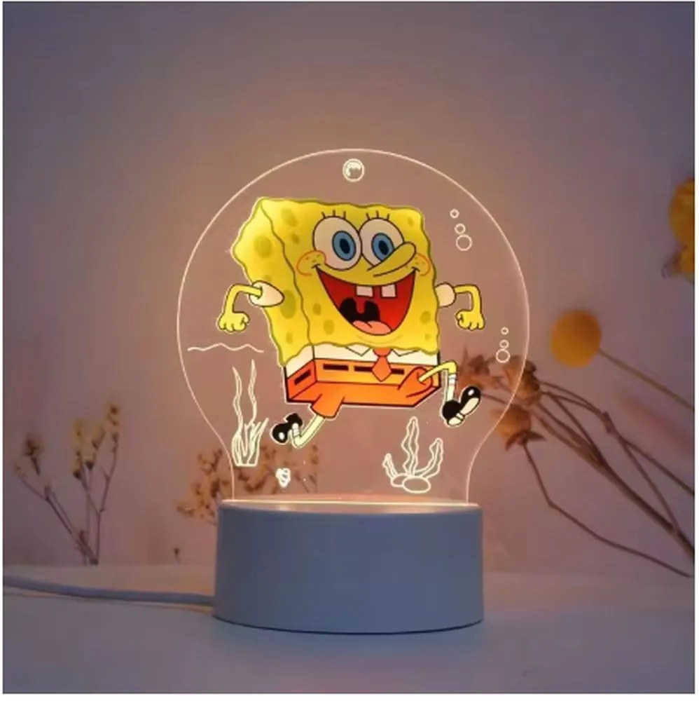 Stolní LED lampa s motivem "Spongebob" - 8 variant obrázků Varianta: 2 Spongebob