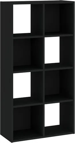 Regál Sinde 2x4, černá