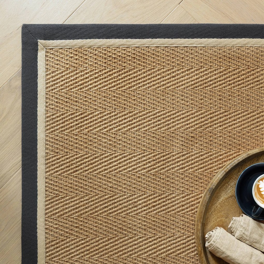 Tribeca Design Kusový koberec Woodkid Herringbone Slate Rozměry: 200x290 cm