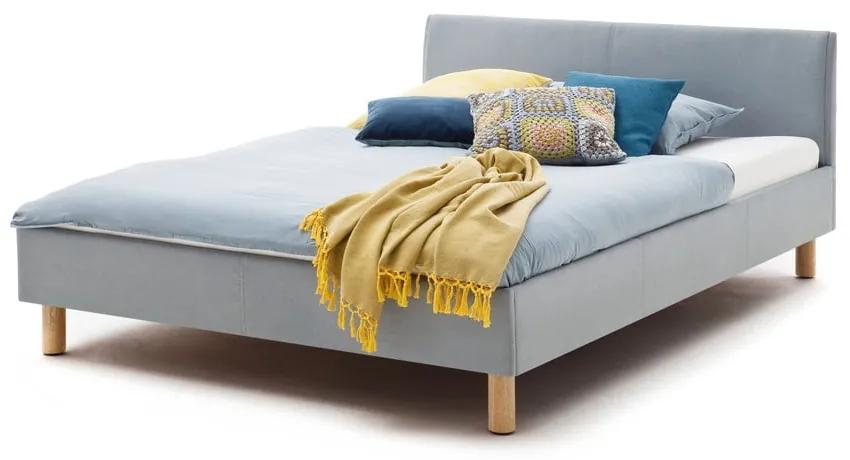 Modrošedá čalouněná jednolůžková postel 120x200 cm Lena – Meise Möbel