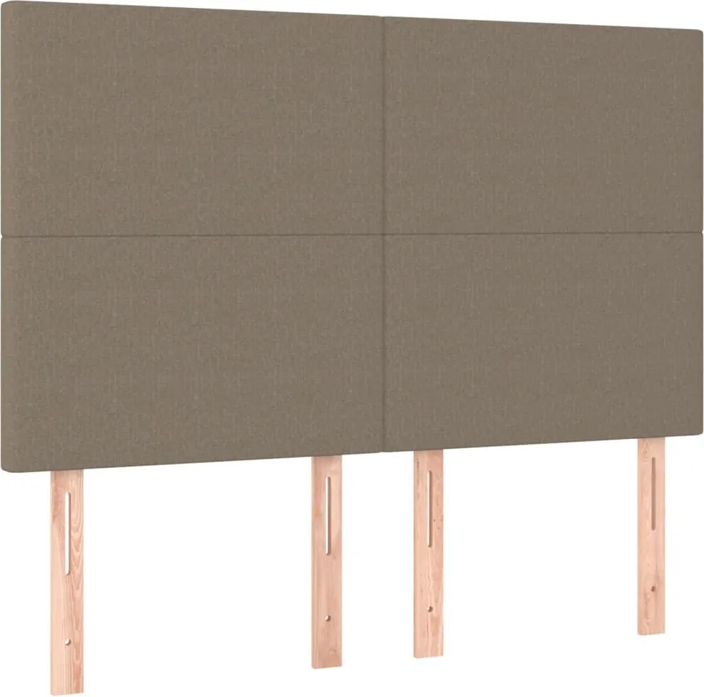 Box spring postel s matrací taupe 140x200 cm textil 3137001