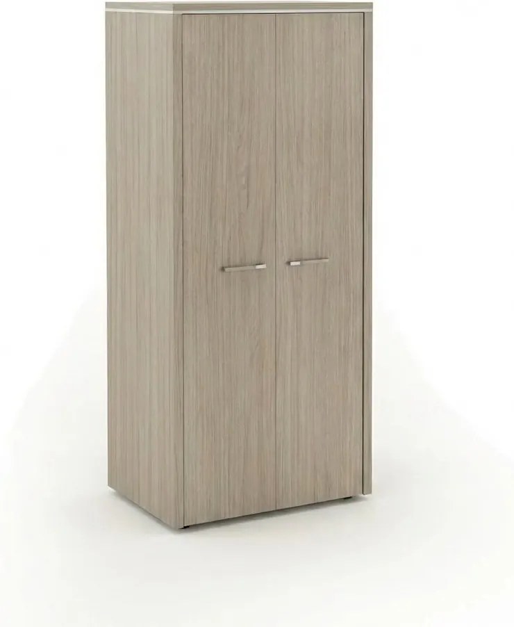 Vysoká skříň s obložením TopOffice 13, driftwood