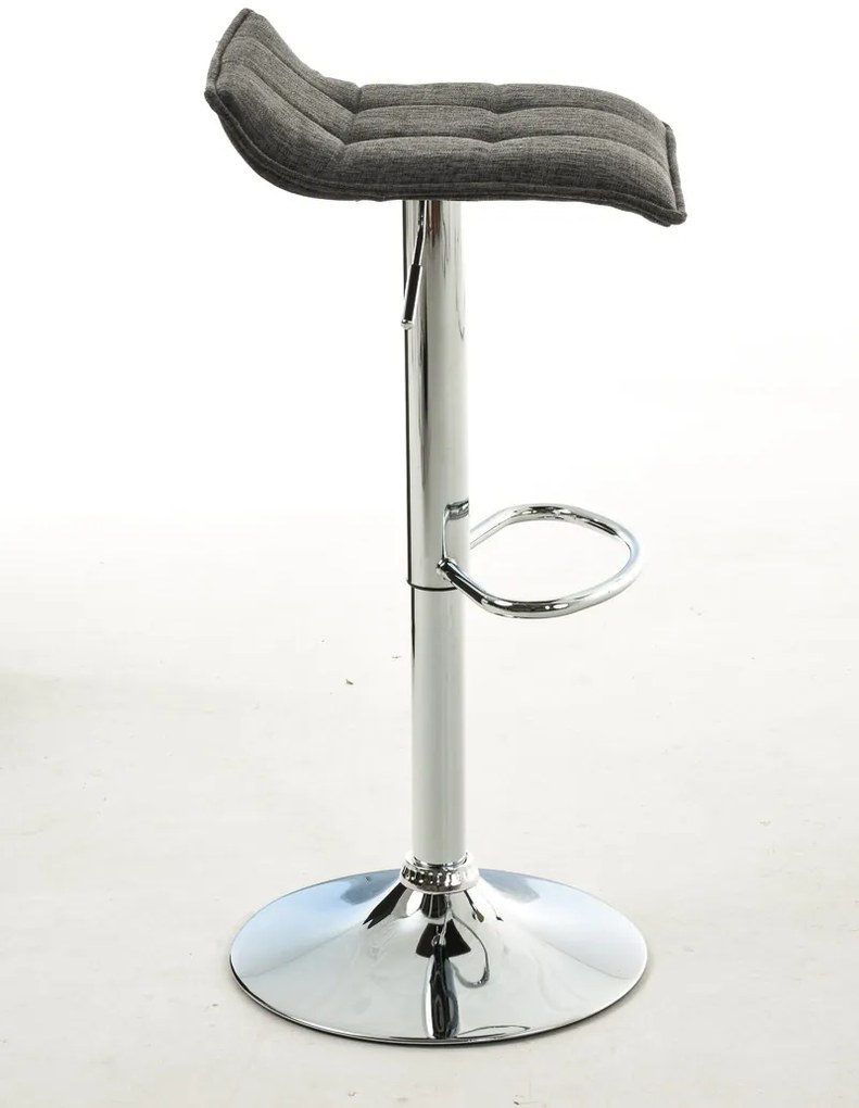 Barové stoličky Beaufort - 2 ks - látkové čalounění | světle šedé