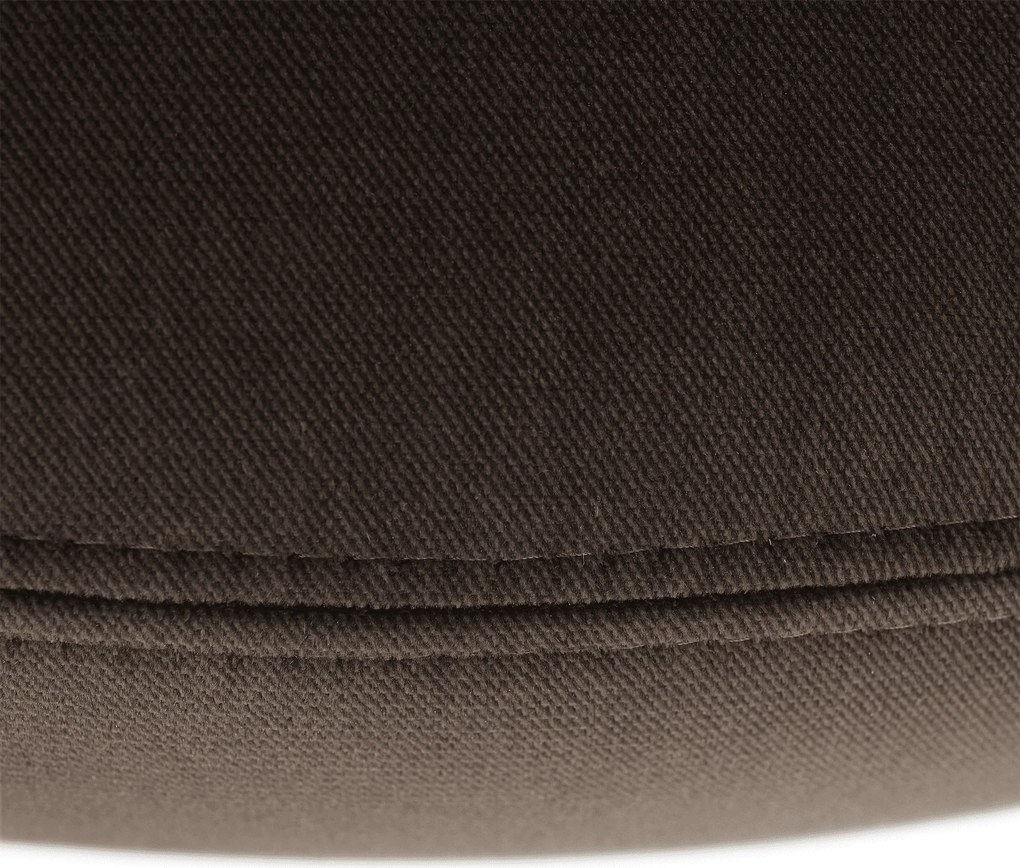 Designové křeslo, Velvet látka hnědá / vzor Terra, BELEK