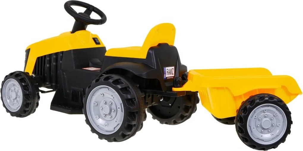 Ramiz Traktor s přívěsem žlutý