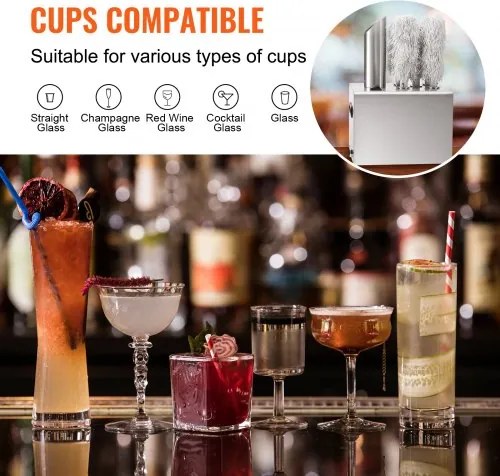 Leštička na víno s 5 kartáči Leštička 78,1 l/H pro barovou restauraci