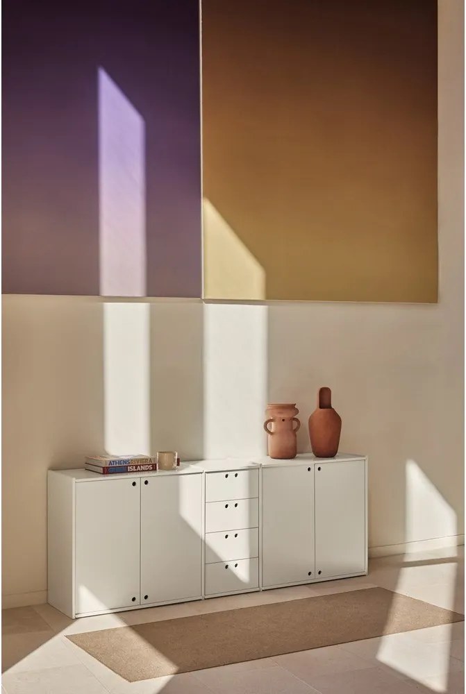 Krémová komoda 197x80x40 cm Wally – Teulat