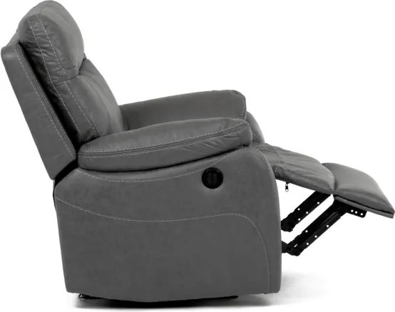 Polohovací křeslo šedé, elektrické TV-4094 GREY3