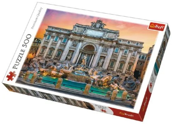 TREFL Puzzle Fontanna di Trevi, Řím 500 dílků 48x34cm v krabici 40x27x4,5cm