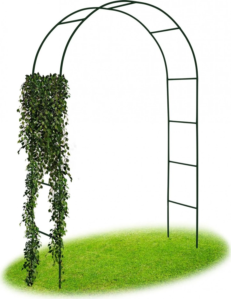 Zahradní kovová pergola 240 cm - oblouk