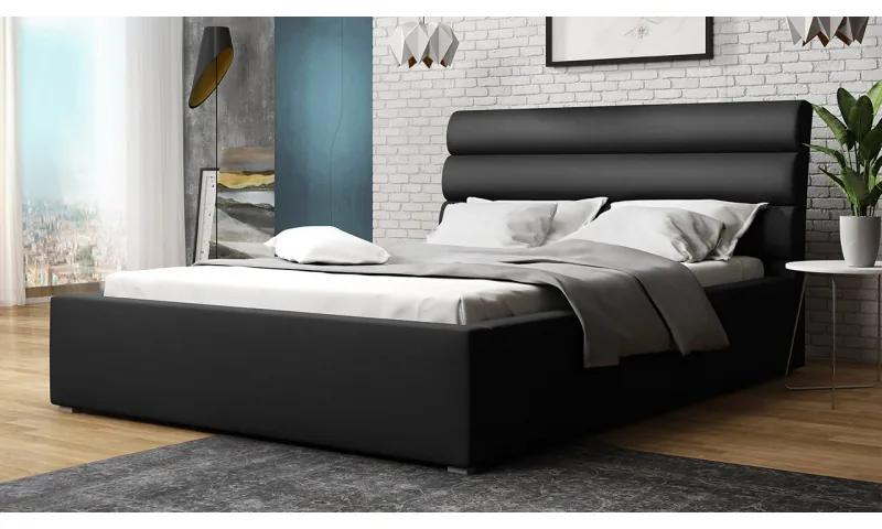 Čalouněná postel s rolovatelným roštem Exorim, Rozměr postele: 140x200, Potah: Victoria 14 866