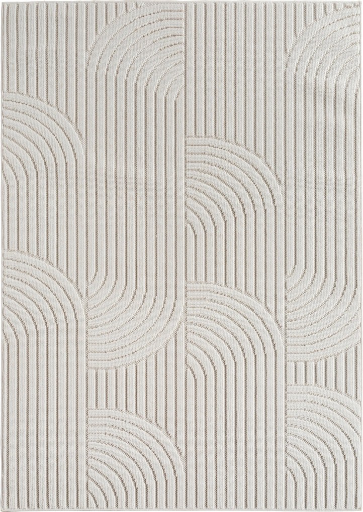Ayyildiz, Kusový koberec Helix 2201 cream, 80x150, bílá, chodba / předsíň