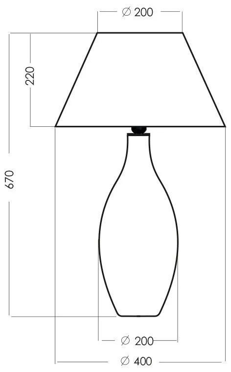 4concepts Designová stolní lampa KENYA Barva: Černá