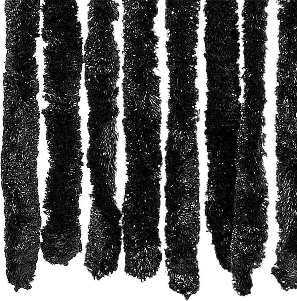 Závěs proti hmyzu antracitový 90 x 220 cm Chenille 284289