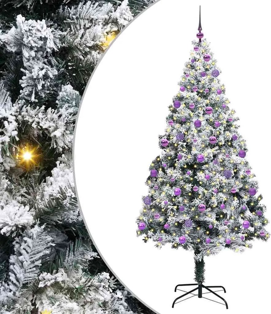 Umělý vánoční stromeček Bílá 210 cm PVC, ocel a plast 3396977