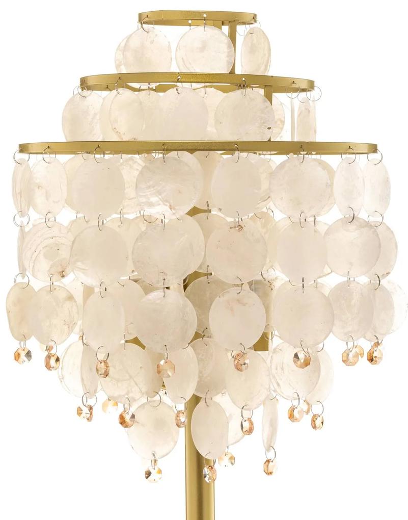 Stojací lampa Ruben s perleťovými prvky