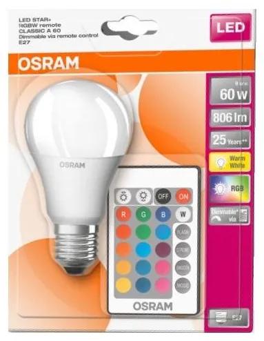 Ledvance | LED RGB Stmívatelná žárovka STAR+ A60 E27/9W/230V 2700K - Osram | P224999