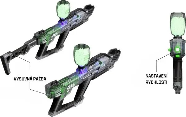 Gel Blaster Surge XL 2.0 Zeleno-šedá