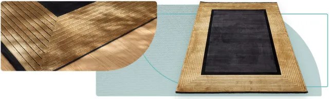 Koberec Arte Norwalk Frame zlatý