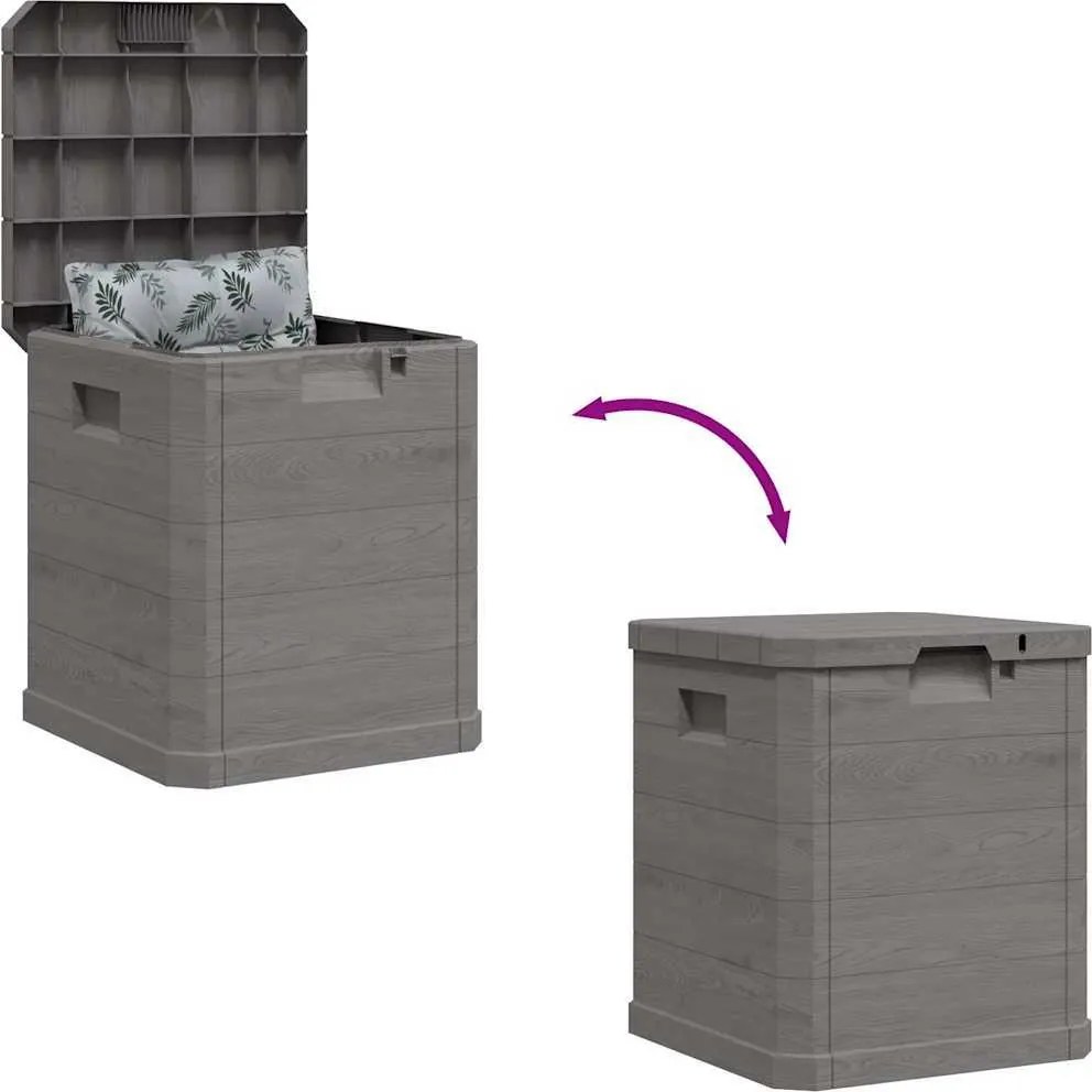 vidaXL Zahradní úložný box 90 l [45683] Barva: antracitová