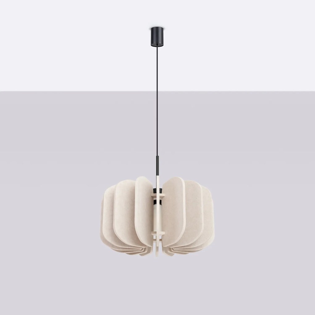 Sollux Lighting Závěsná lampa MULA 45 béžová