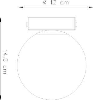 Stropní svítidlo SOLLUX YOLI 1 černé G9 1x12W bez žárovky SL.1151