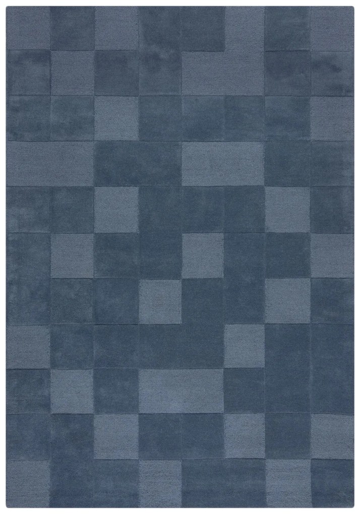 Flair Rugs, Kusový koberec Moderno Checkerboard Blue, 120x170, modrá, chodba / předsíň