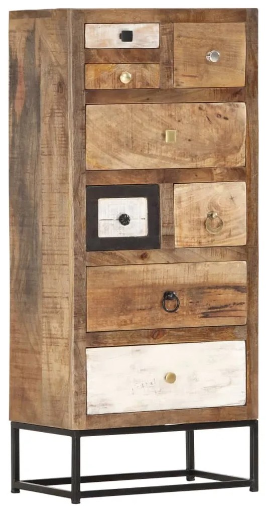 Komoda se zásuvkami 45 x 30 x 105 cm masivní recyklované dřevo 286508