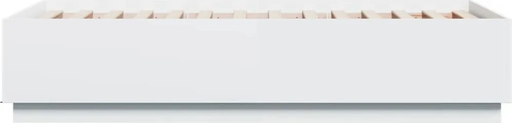 Rám postele bílý 90 x 190 cm kompozitní dřevo 3209751