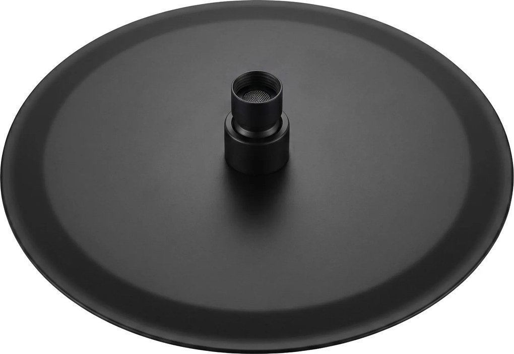 Rea Rea, kulatá dešťová sprchová hlavice 25cm, JS-P014B, černá matná, REA-P8601