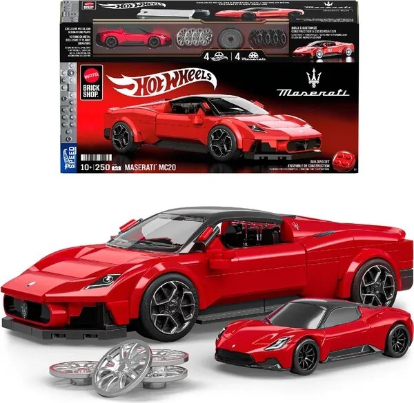 Mattel Brick Shop Hot Wheels Speed series Maserati MC20 Vícebarevná