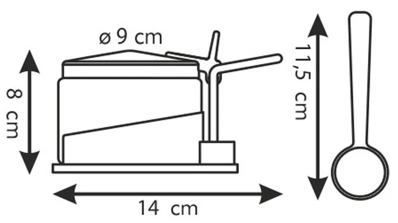TESCOMA Dóza na cukr / strouhaný sýr CLUB