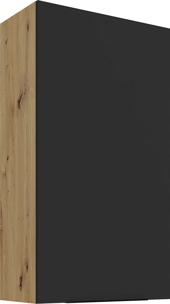 ARIA ac | horní skříňka 60 G-108 1F policová | 60 cm | EXTRA VYSOKÁ | ANTI FINGERPRINT povrch | artisan/černá