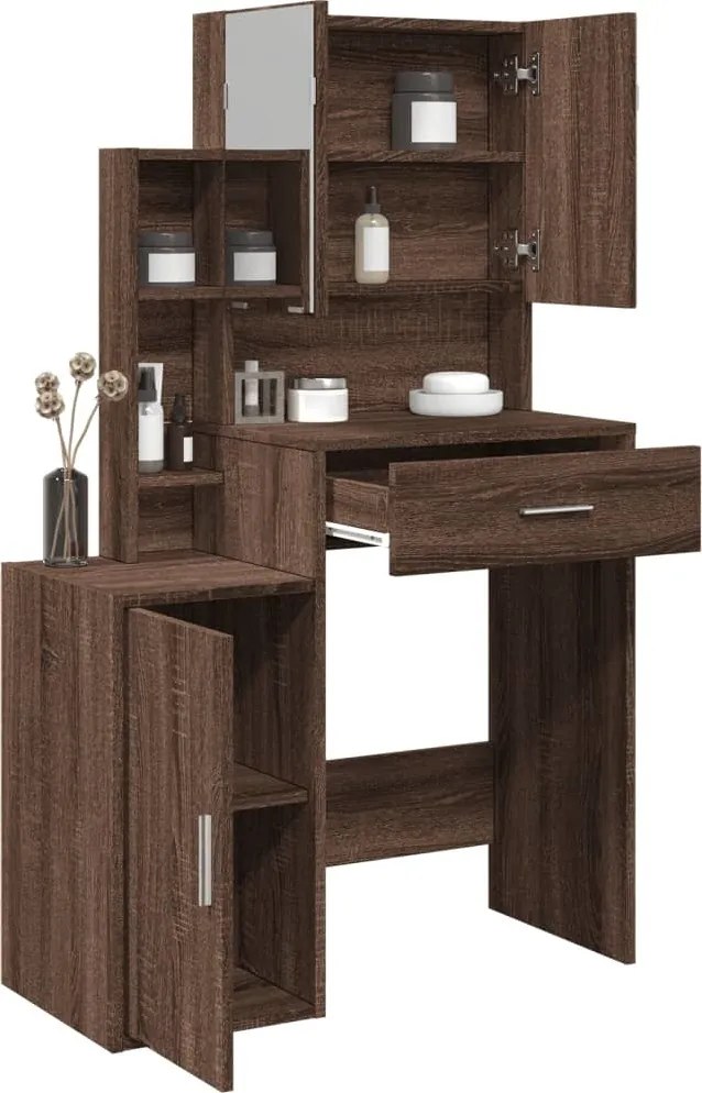 vidaXL Toaletní stolek se skříňkou 80 x 35 x 132 cm [848235] Barva: dub sonoma