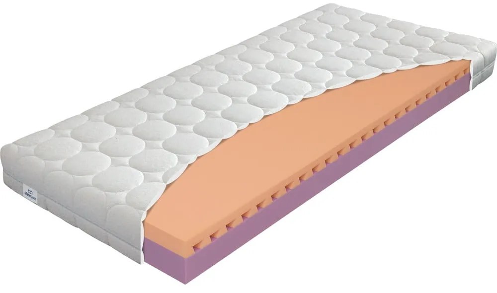 Středně tvrdá/měkká pěnová oboustranná dětská matrace 80x200 cm Junior Relax 13 – Materasso