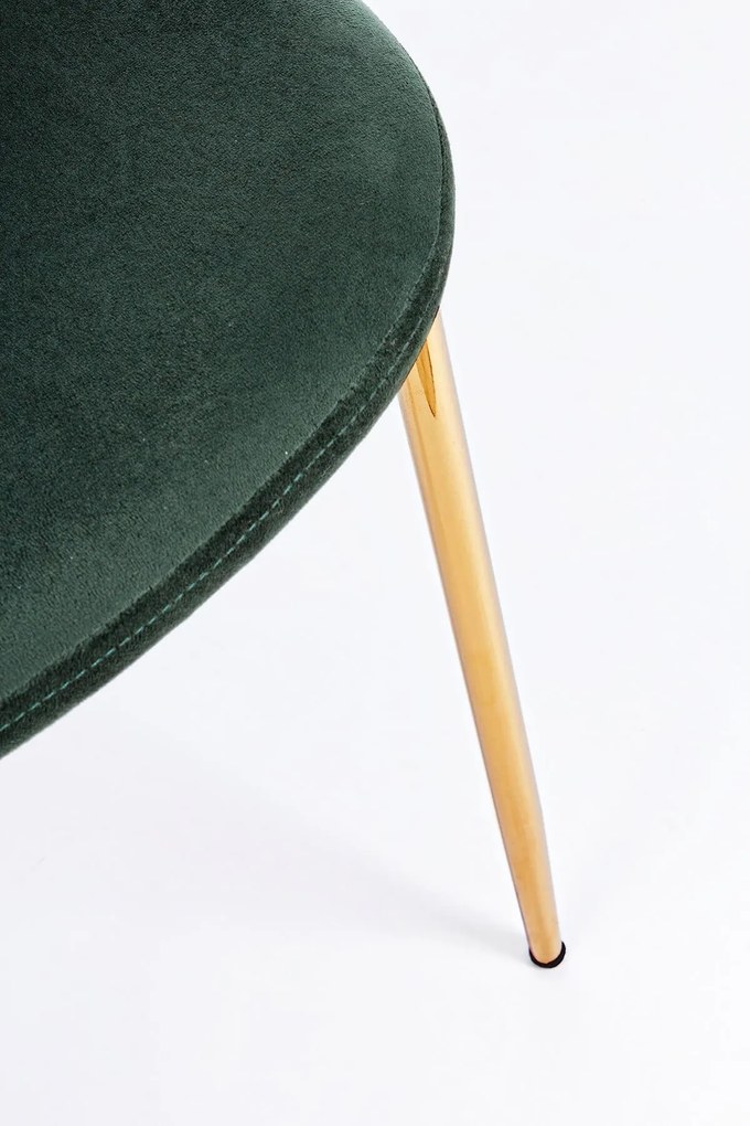 Židle terry velvet zelená MUZZA