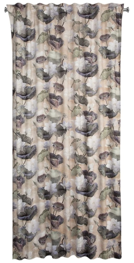 ZATEMŇOVACÍ ZÁVĚS NA PÁSCE LOTOS 140X270 CM VZOROVANÁ