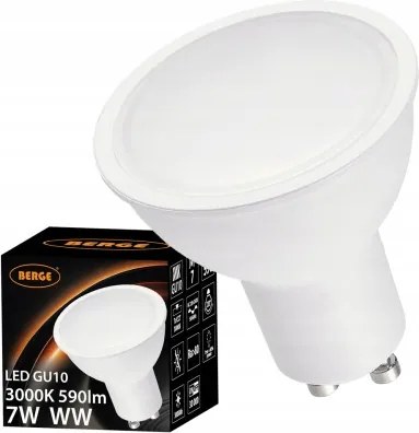 LED žárovka GU10 8W WW teplá bílá 3000K 720lm Energeticky úsporná SMD 2835
