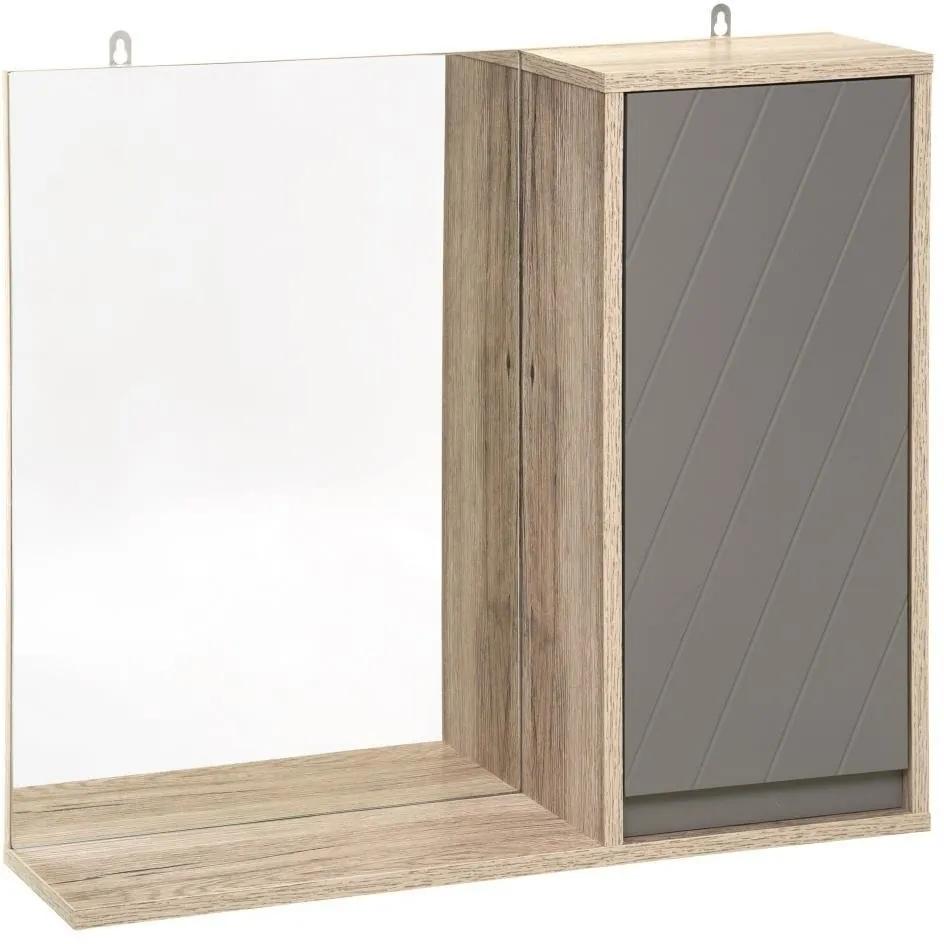 Koupelnová skříňka se zrcadlem ELDA, 57x15x49 cm