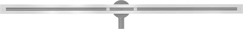 Mexen Flat Super Slim, super tenký odtokový žlab s 360° rotačním sifonem 150 cm, nerez, 1051150