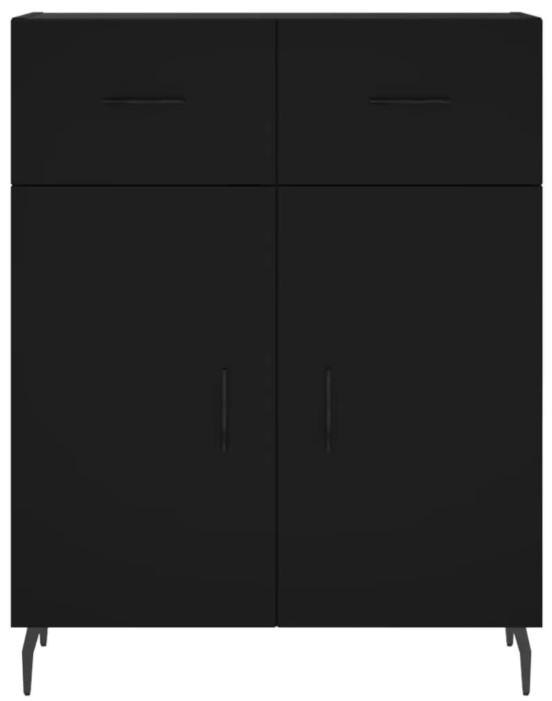 Skříň highboard černá 69,5 x 34 x 180 cm kompozitní dřevo - Default Title