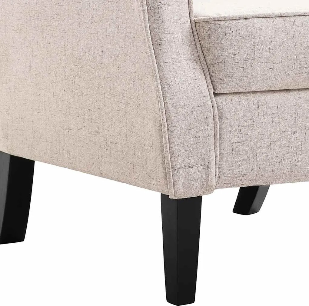 Křeslo béžové textil 248614