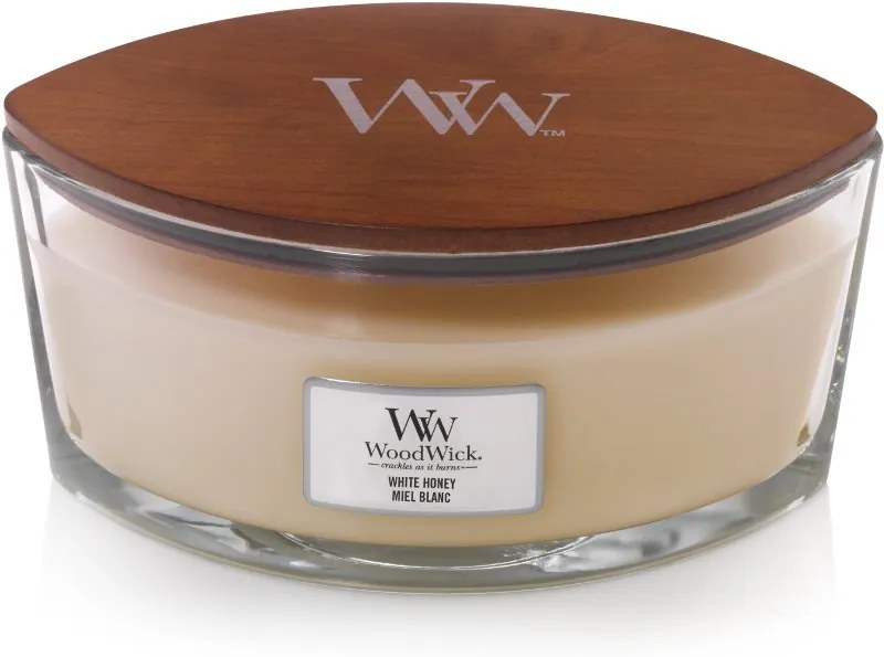 Svíčka woodwick elipsa white honey 453 g