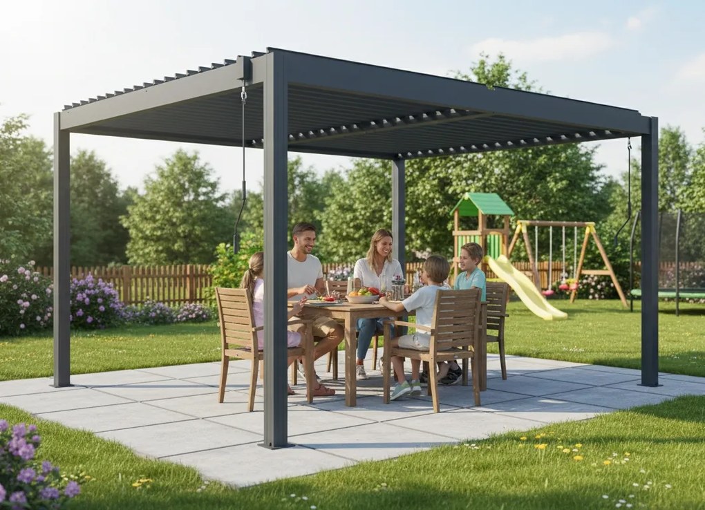LANIT PLAST, s.r.o. hliníková bioklimatická pergola LANITPLAST BASIC 4x3 m LG4293