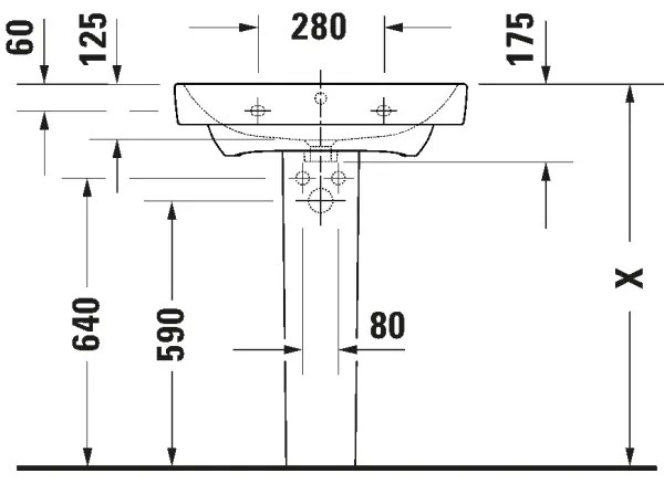 Duravit 23756500002 - Závěsné umyvadlo D-NEO 65x46 cm keramika/lesklá bílá
