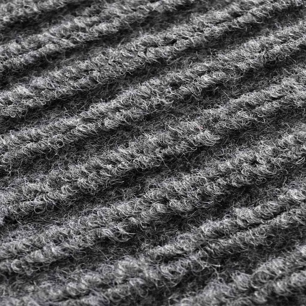 PVC rohožky 4 ks šedé 90 x 60 cm 278749